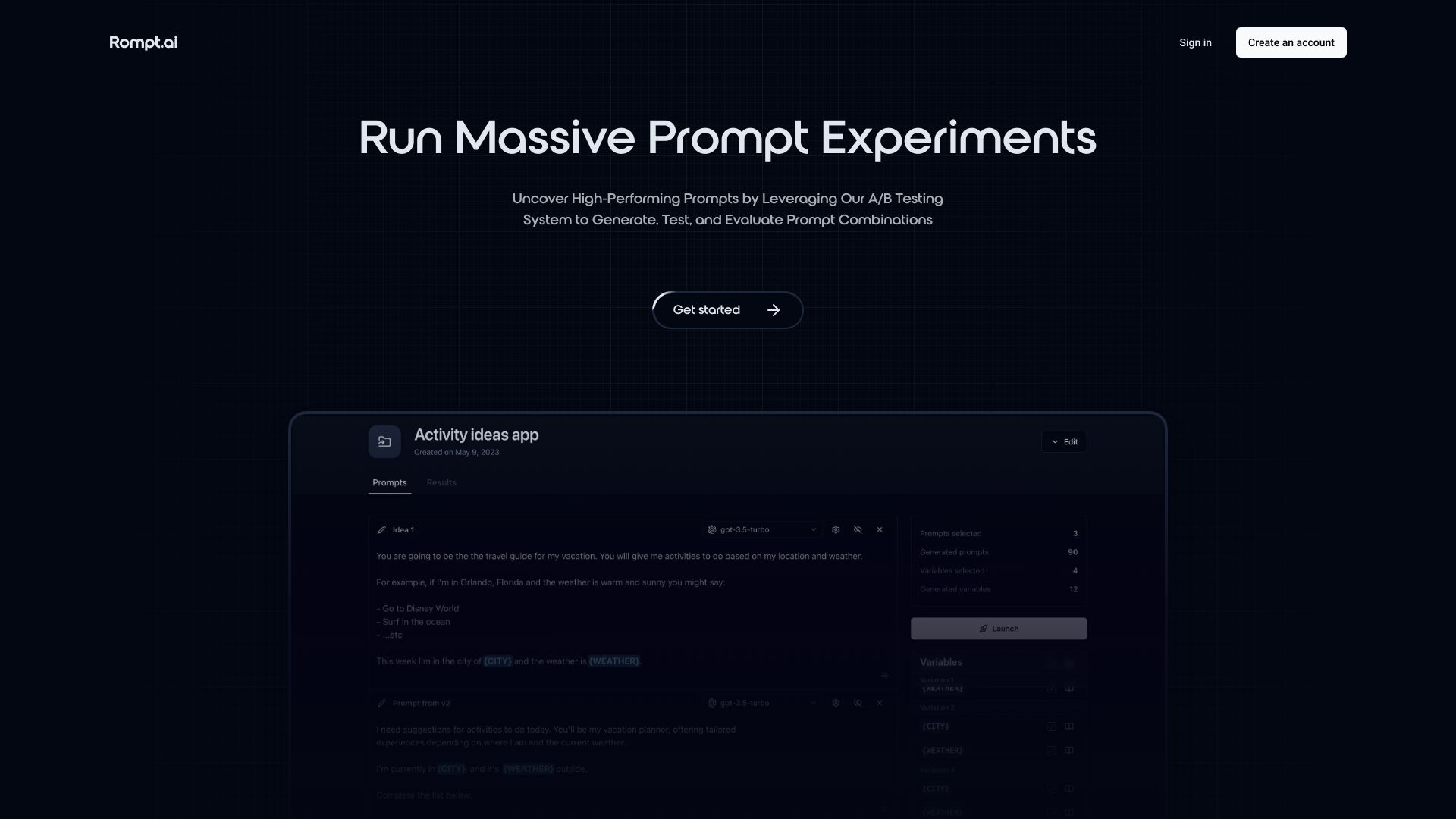 Rompt.ai - Rompt.ai helps fine-tune AI products through A/B testing of ...